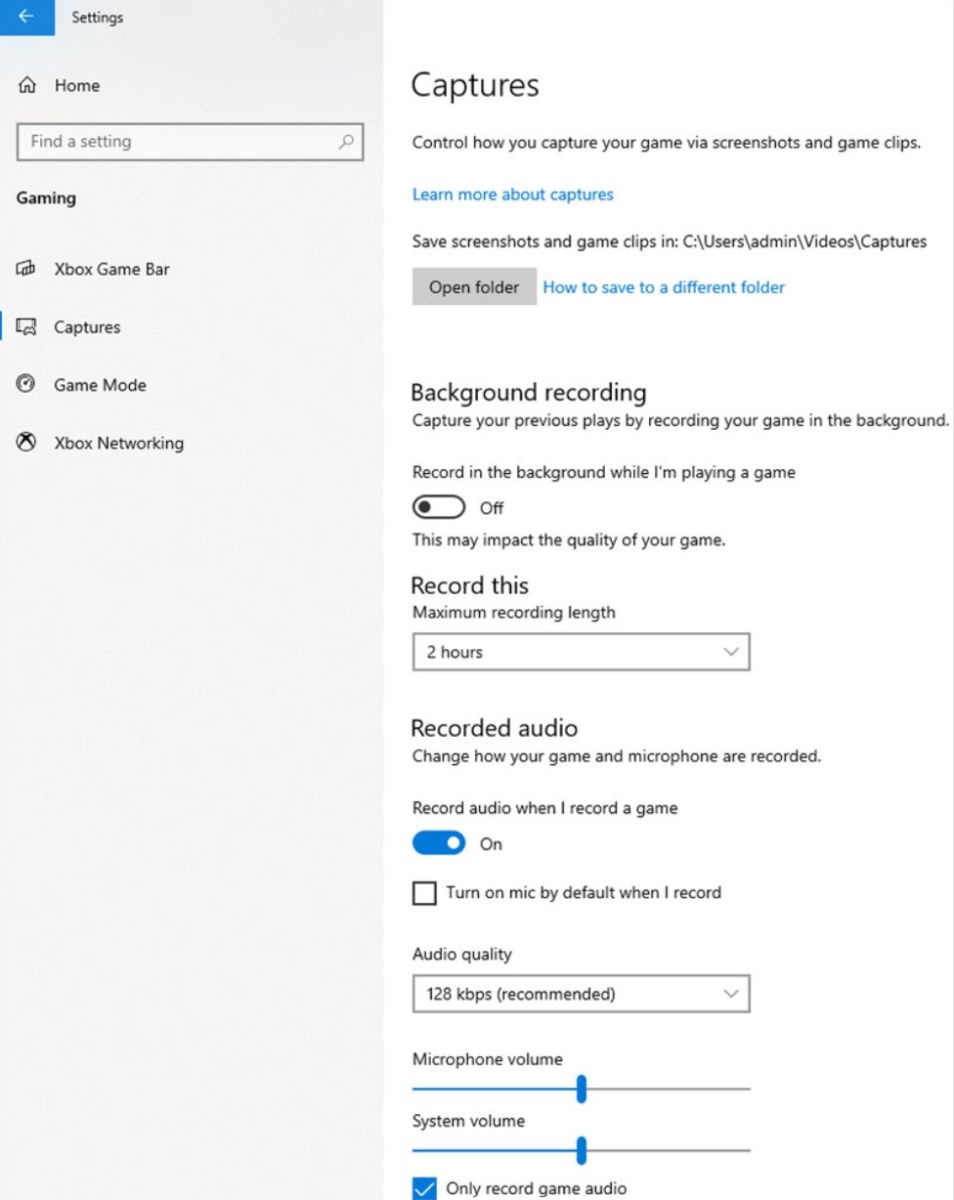 Instructions for Recording Super Smooth Win 10 Screen Video